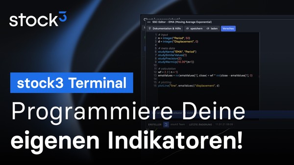 "Eigene Indikatoren" für den Chart programmieren | So nutzt Du den SSC ...