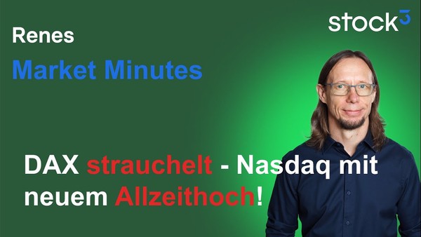Renes Market Minutes - DAX strauchelt! Nato Ausgabenziel! Tesla ...